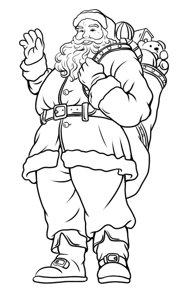 LearnDrawing - How to draw a father christmas