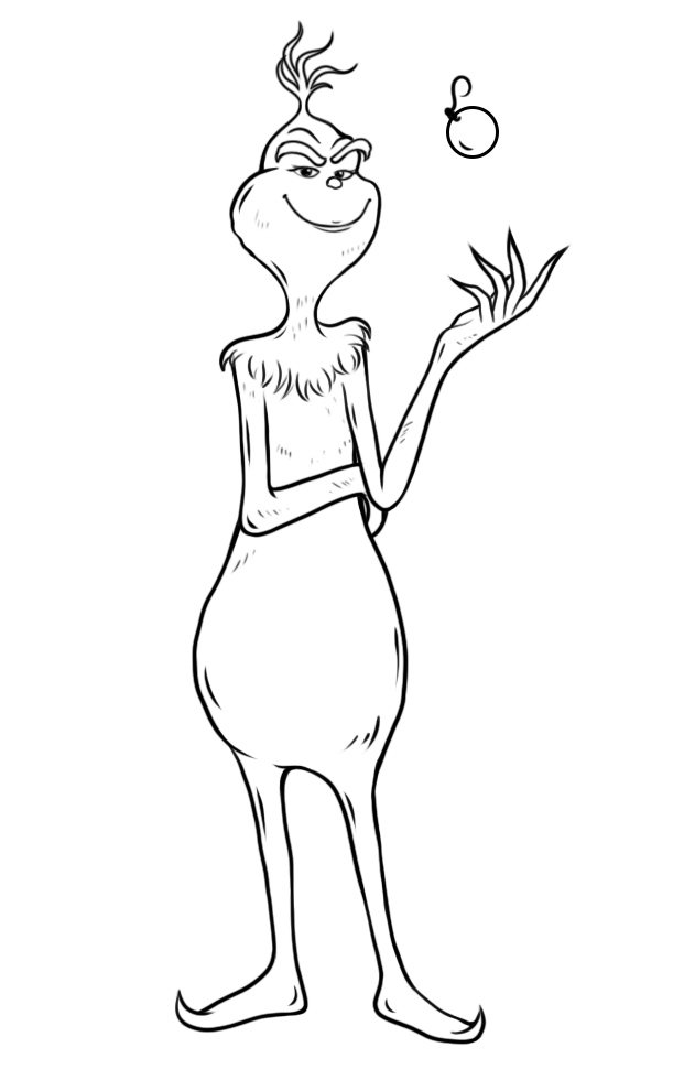 LearnDrawing - How to draw the Grinch step by step