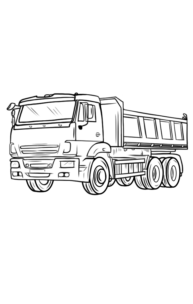 LearnDrawing - How to draw a lorry step by step
