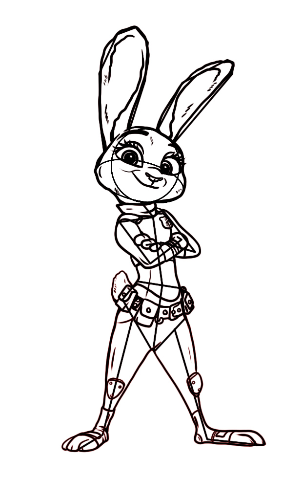 LearnDrawing - How To Draw Judy Hopps From Zootopia