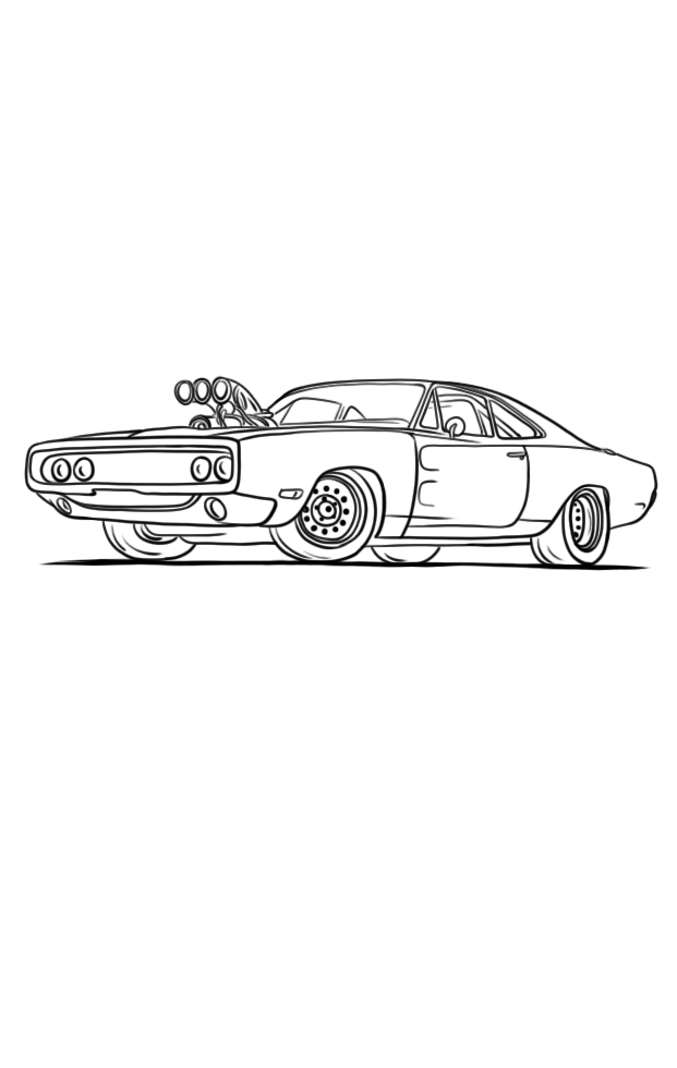 LearnDrawing - How to draw a dodge charger