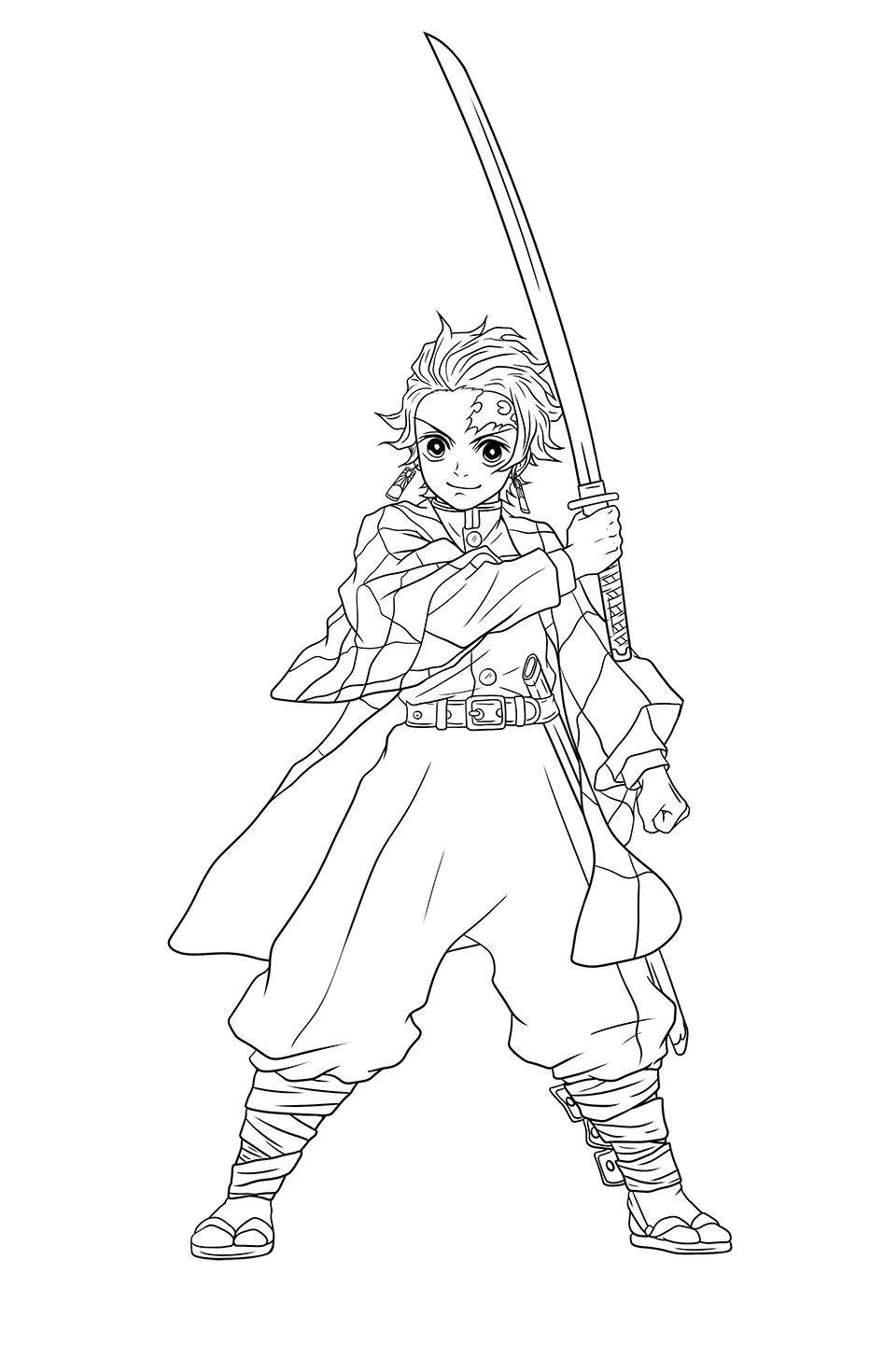 LearnDrawing - How to draw tanjiro kamado