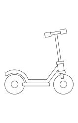 LearnDrawing - How to draw Scooter Easy