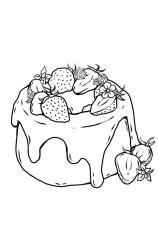 LearnDrawing - How to draw a cake step by step