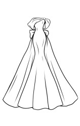 LearnDrawing - How to draw a dress step by step