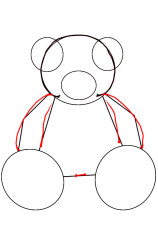 LearnDrawing - How to draw teddy bear step by step
