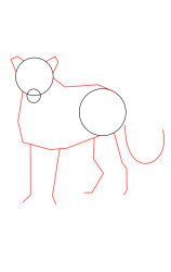 LearnDrawing - How To Draw A Cheetah (Side) Step By Step