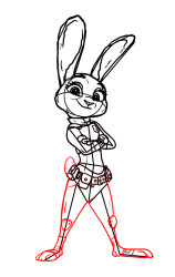 LearnDrawing - How To Draw Judy Hopps From Zootopia