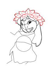 LearnDrawing - How to draw lilo step by step