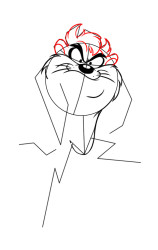 LearnDrawing - Tasmanian devil how to draw step by step